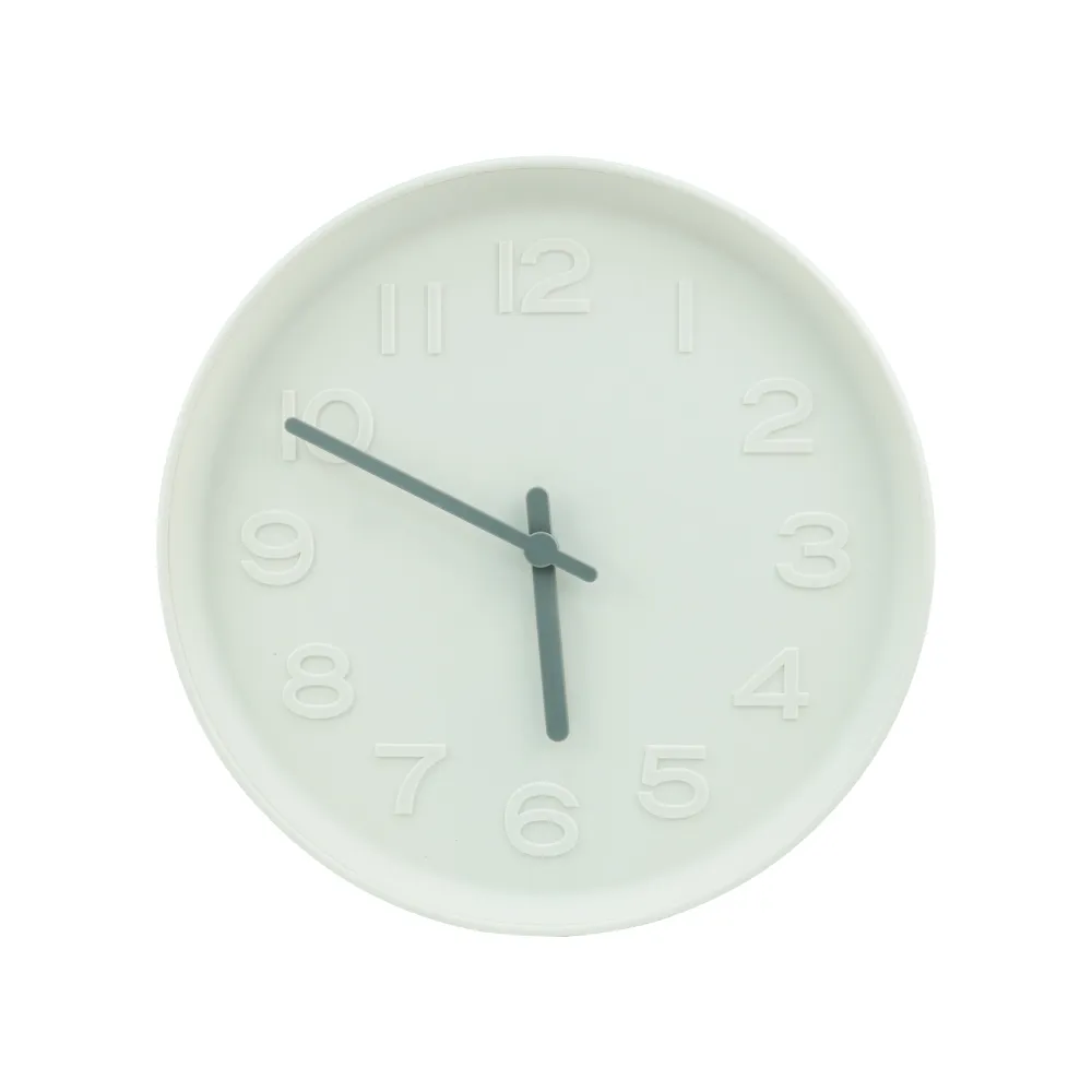 Round Analog Wall Clock in Matte Finish White - Al Sariya Gifts